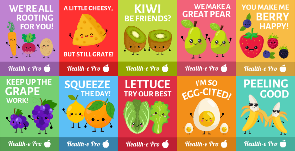 Food Pun Posters | Health-e Pro